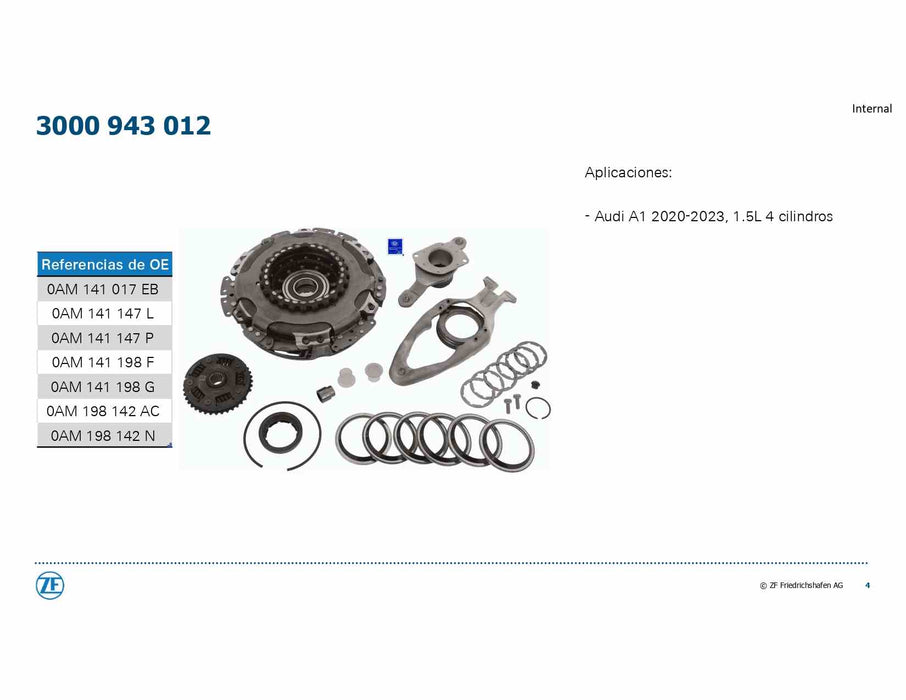 Sachs Doble Clutch Seco 0AM DQ200 3000 943 012 | Veinte 07